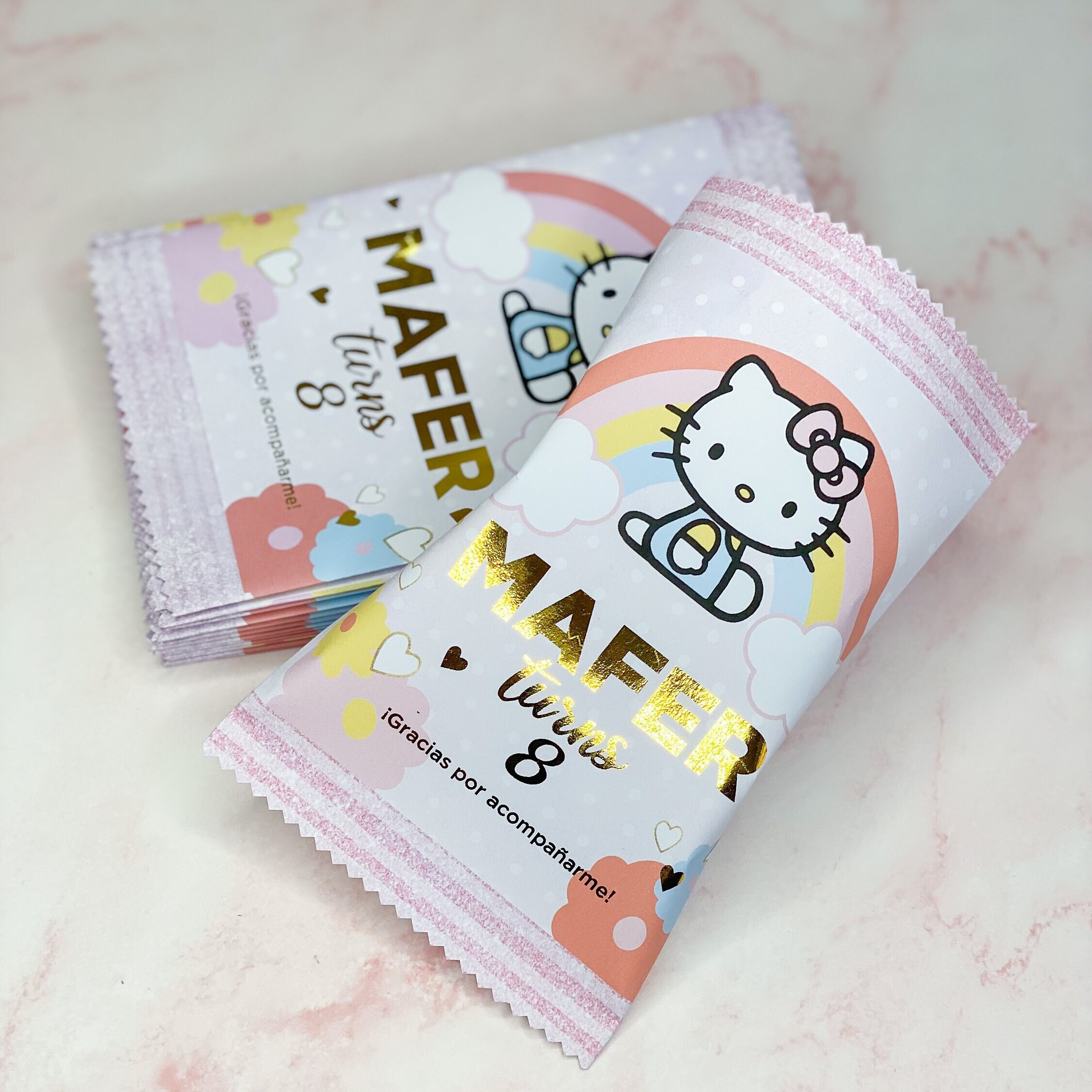 Kitty Cat 8th Birthday Chip Bag Girl Kitty Birthday Party Etsy
