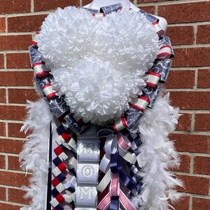 Custom Triple Homecoming Mum - Three Flower Heart Shaped Mum - Etsy