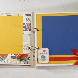 School 8x6 Premade Scrapbook Album - Etsy