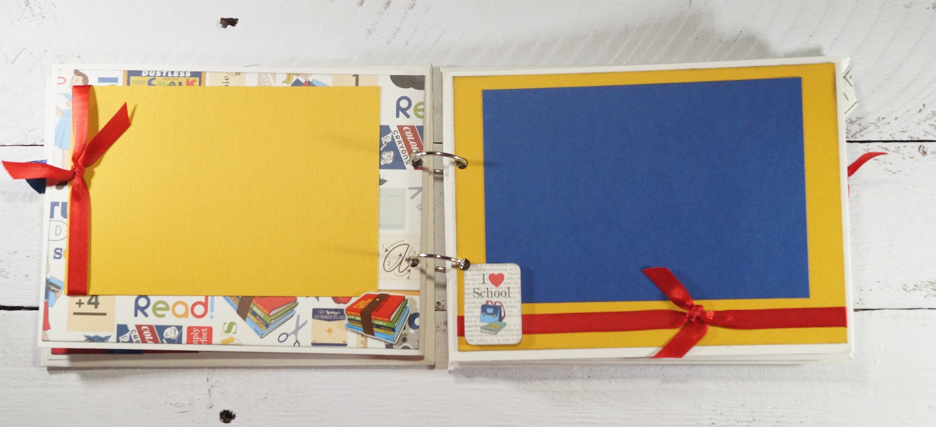 School 8x6 Premade Scrapbook Album - Etsy
