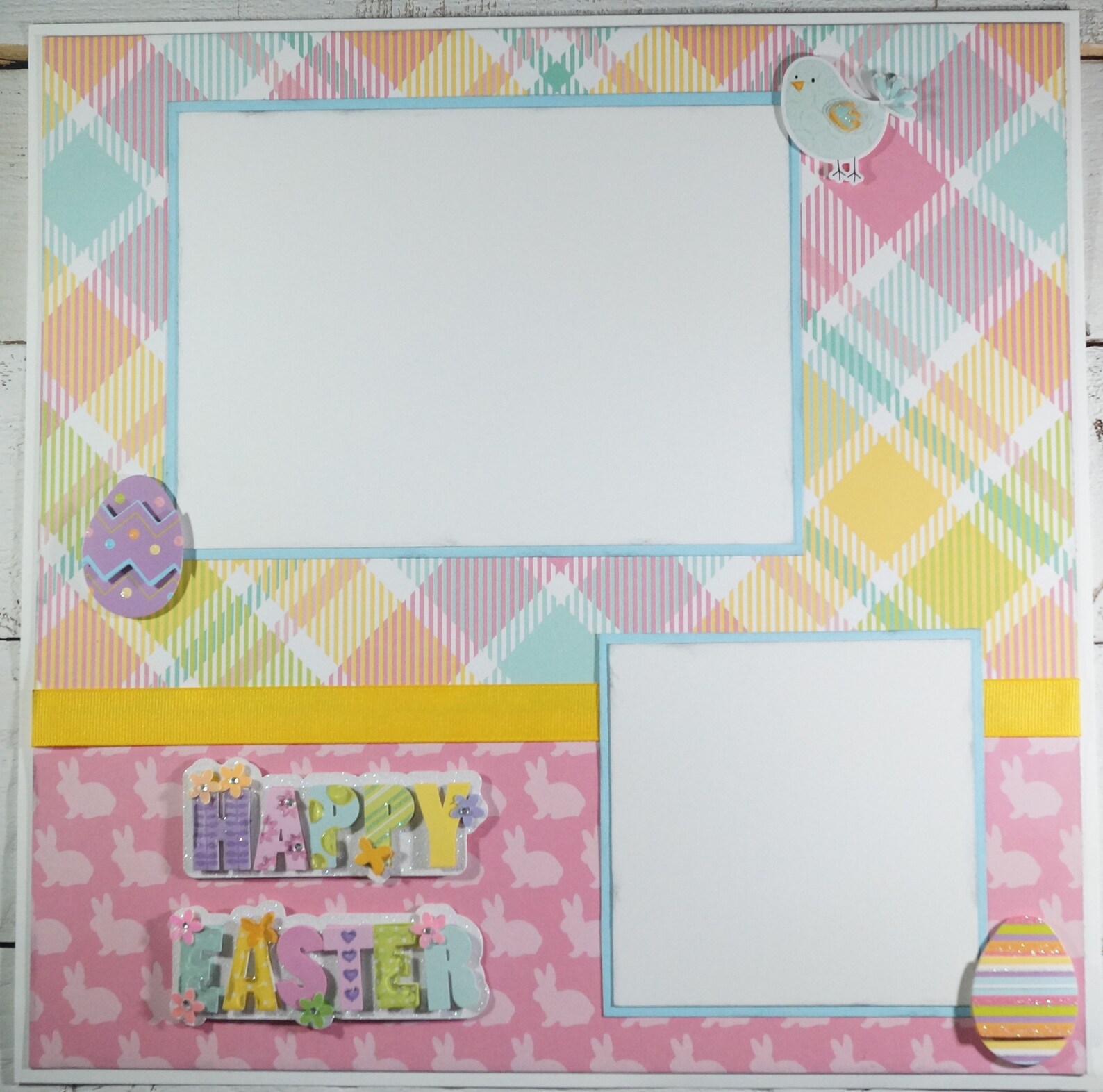 Happy Easter 12x12 Layout 2 Pages | Etsy