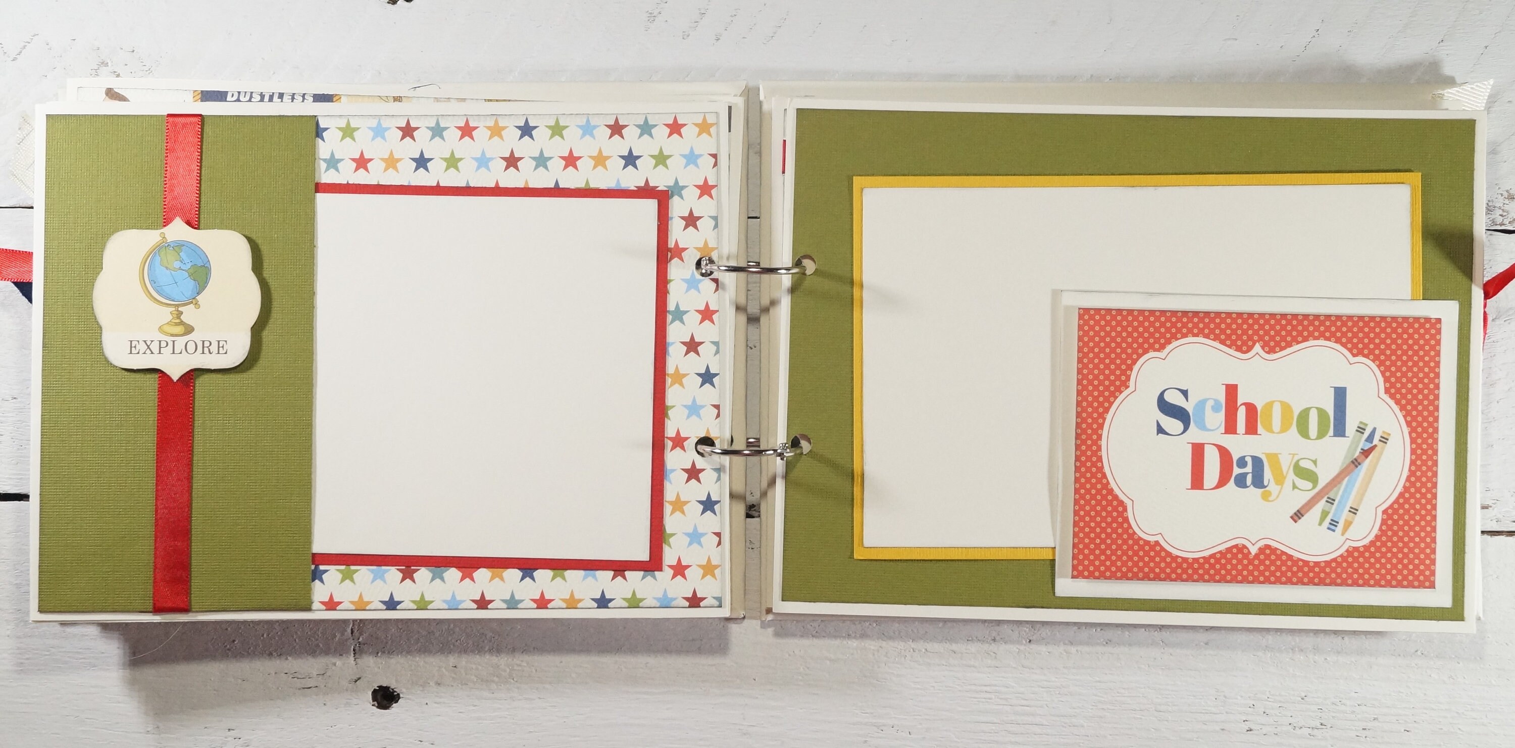 School 8x6 Premade Scrapbook Album - Etsy