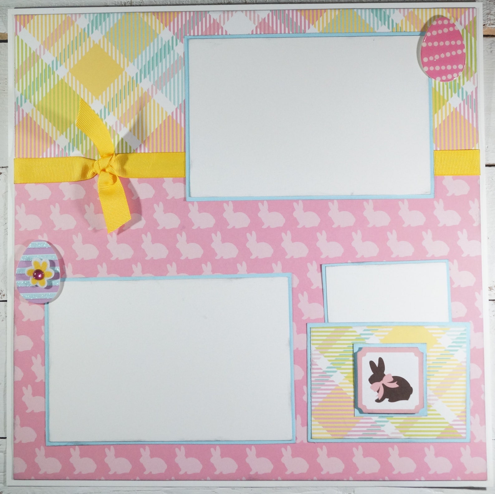 Happy Easter 12x12 Layout 2 Pages | Etsy