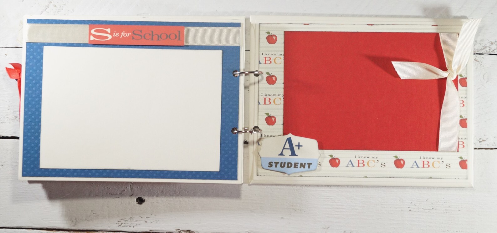 School 8x6 Premade Scrapbook Album - Etsy