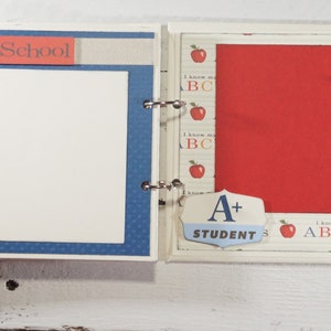 School 8x6 Premade Scrapbook Album - Etsy