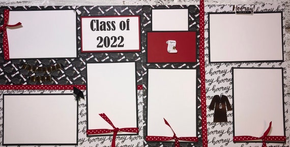 Personalized Graduation 12x12 Scrapbook Layout High School - Etsy