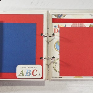 School 8x6 Premade Scrapbook Album - Etsy