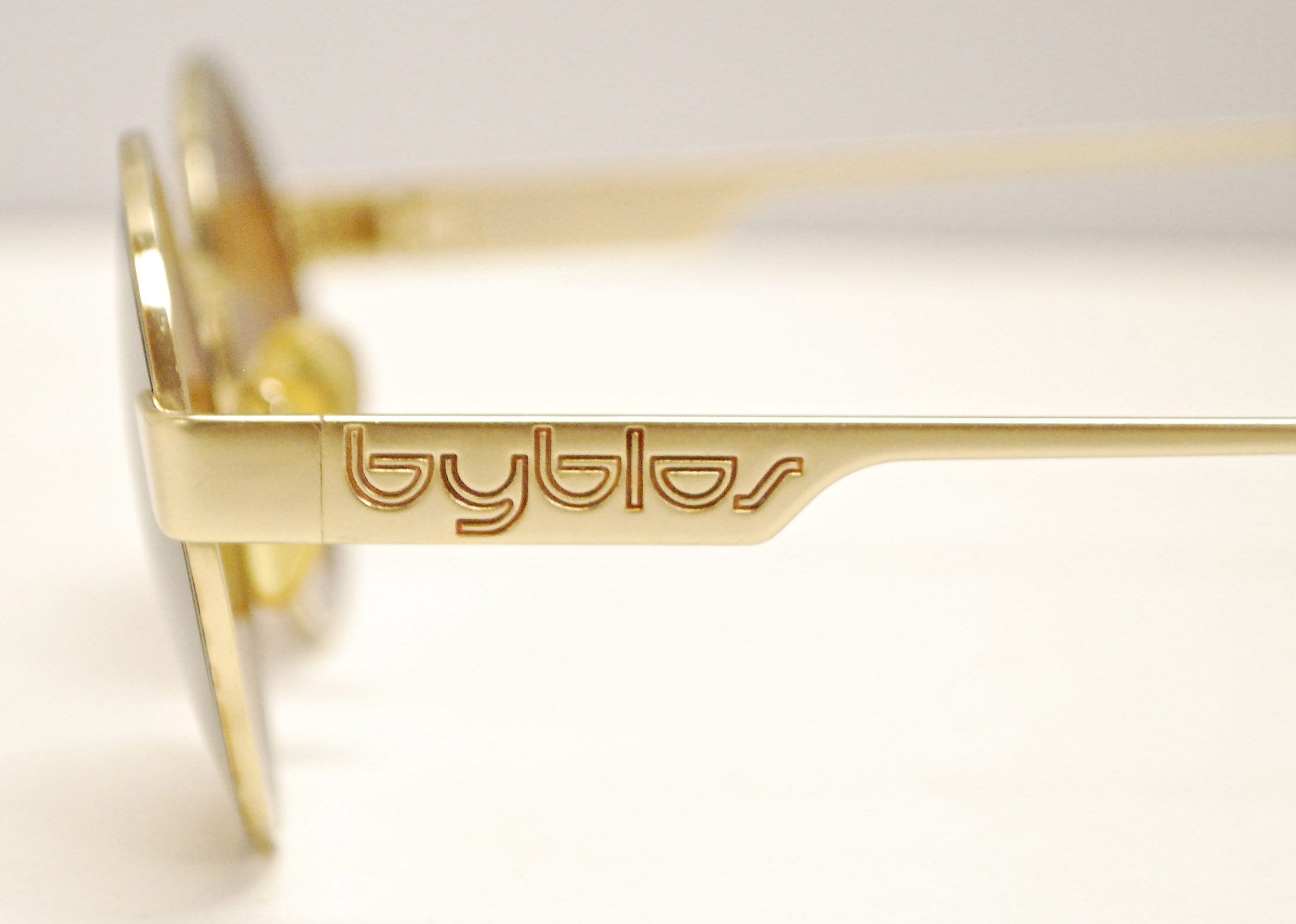 Vintage 1990's BYBLOS Gold and Tortoise Metal Sunglasses / Model# BY513 ...