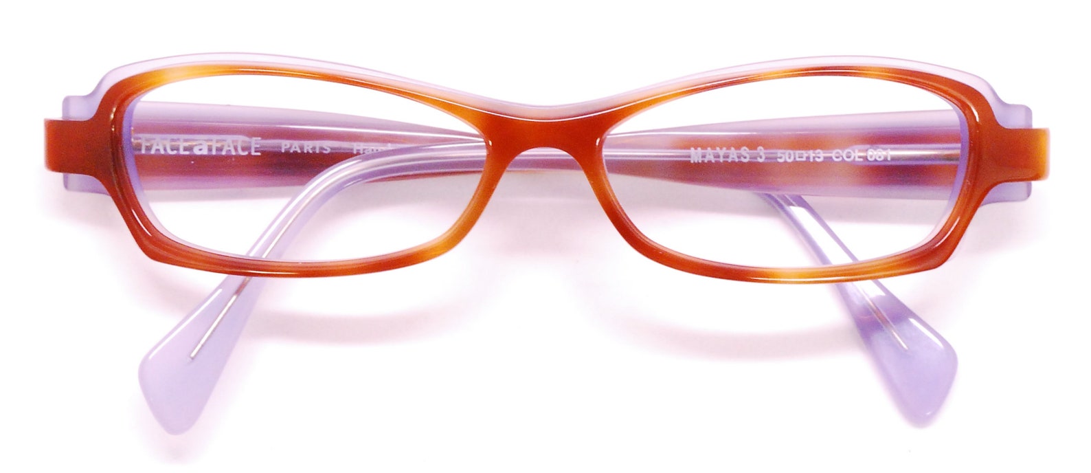 Vintage FACE A FACE Brown/violet Eyeglasses / Model# Mayas 3 / Hand ...