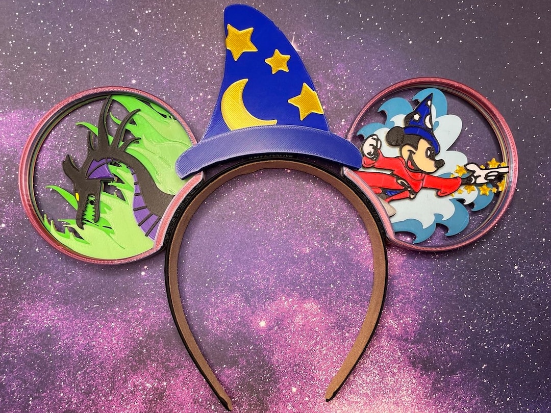 Fantastic Sorcerer Mouse 3D Ears | Fantasmic Ears | Sorcerer Hat Ears ...