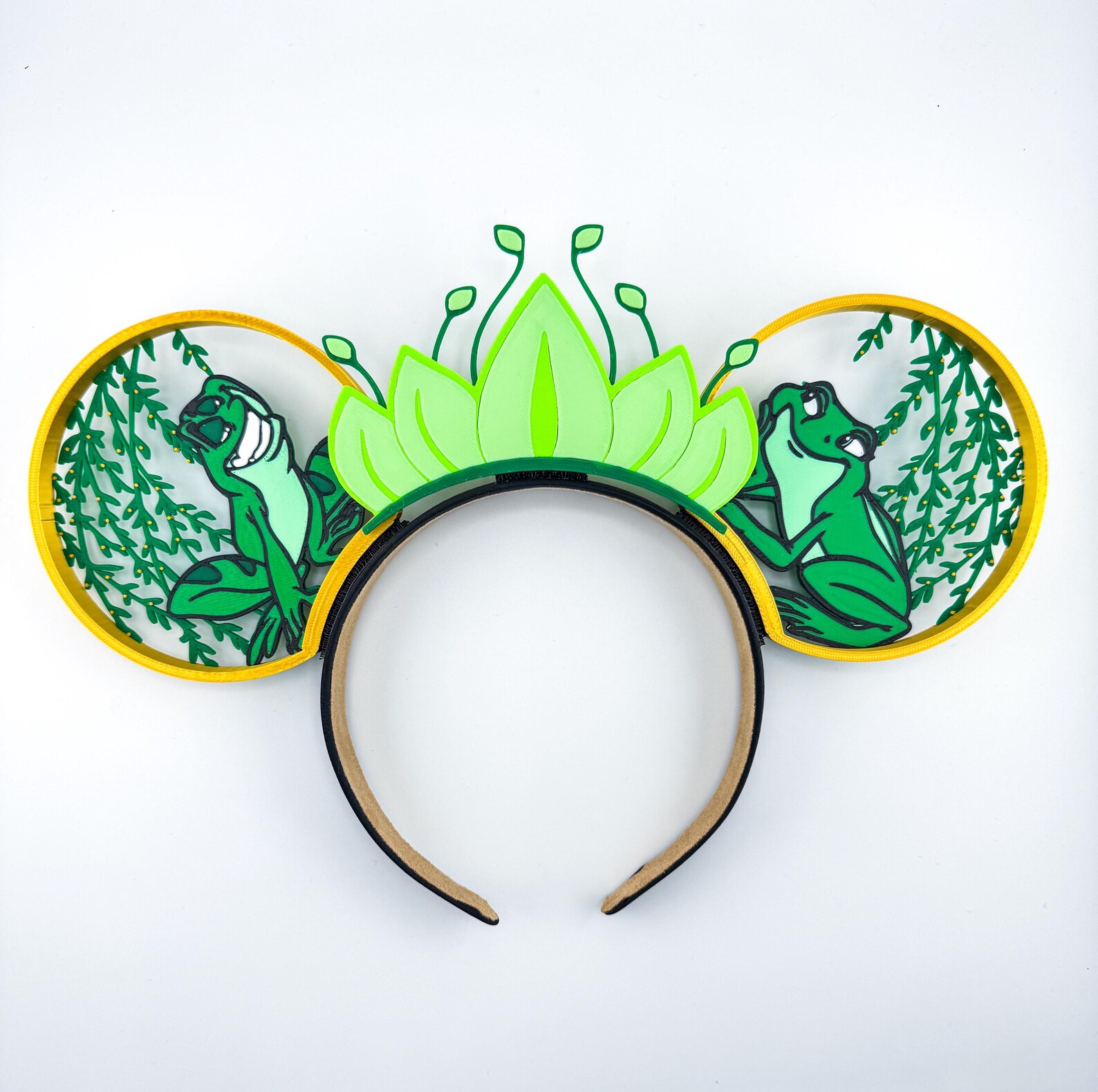 Princess & Prince Frog 3D Ears | 3D Printed Mouse Ears | Crown or Bow ...