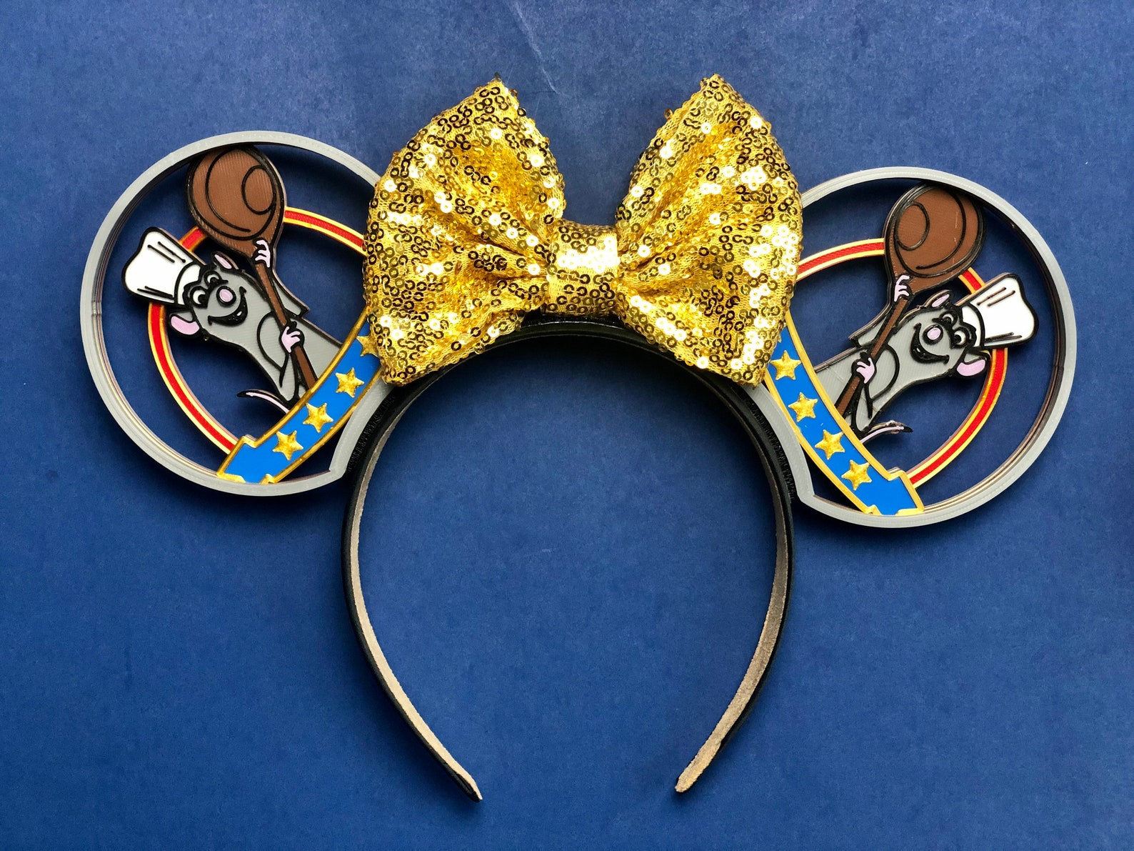 Chef Remy 3D Ears | Ratatouille 3D Ears | Interchangeable Mouse Ears ...
