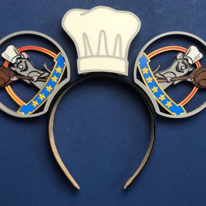 Chef Remy 3D Ears | Ratatouille 3D Ears | Interchangeable Mouse Ears ...