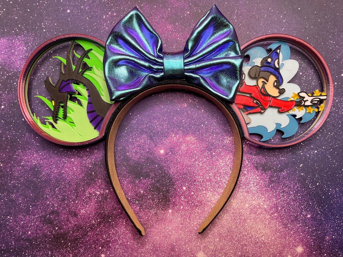 Fantastic Sorcerer Mouse 3D Ears Fantasmic Ears Sorcerer - Etsy
