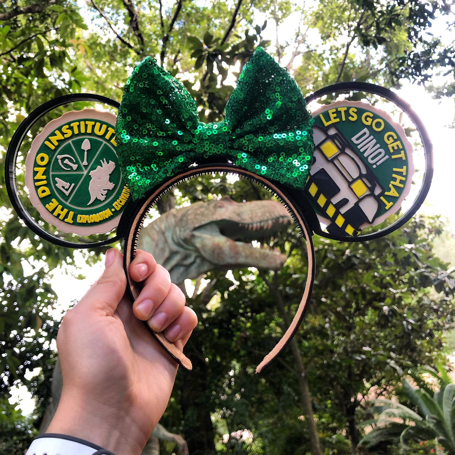 Dinosaur Ride Ears | 3D Dino Institute Ears | Dr Seeker Ears | Let’s Go ...