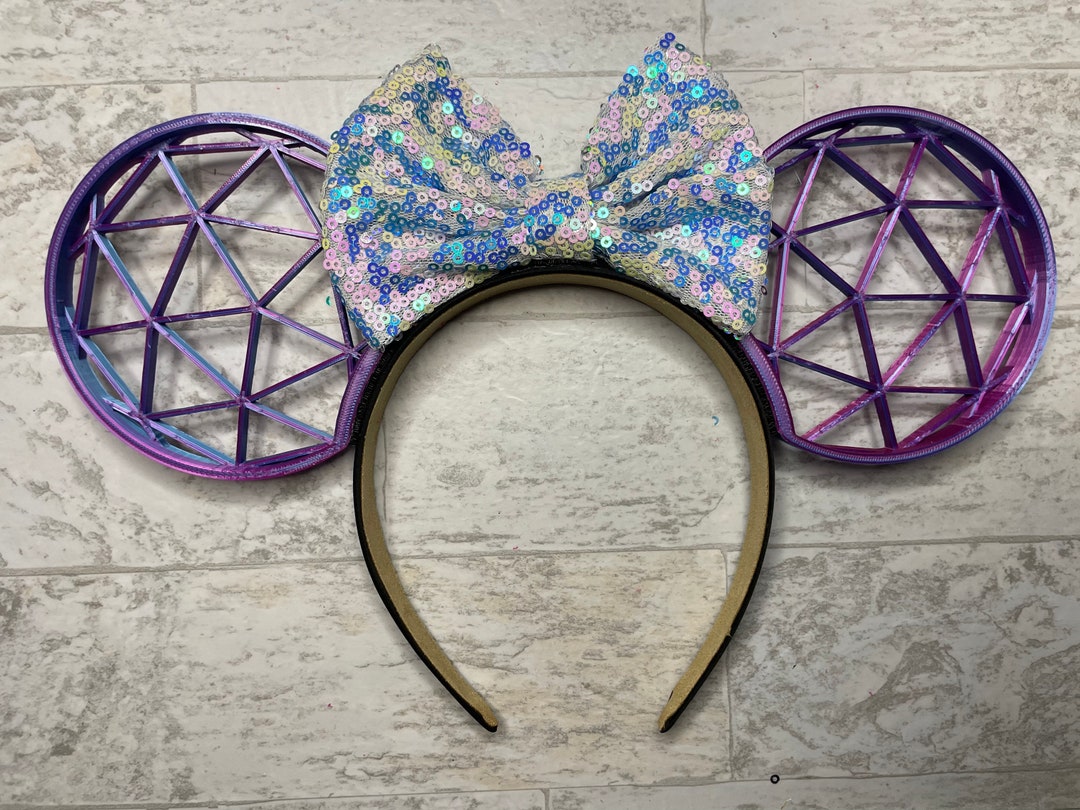 3D Grand Miraculous Space Ship Ears| Geodesic Sphere Color Changinng ...