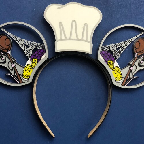 Chef Remy 3D Ears Ratatouille 3D Ears Interchangeable - Etsy