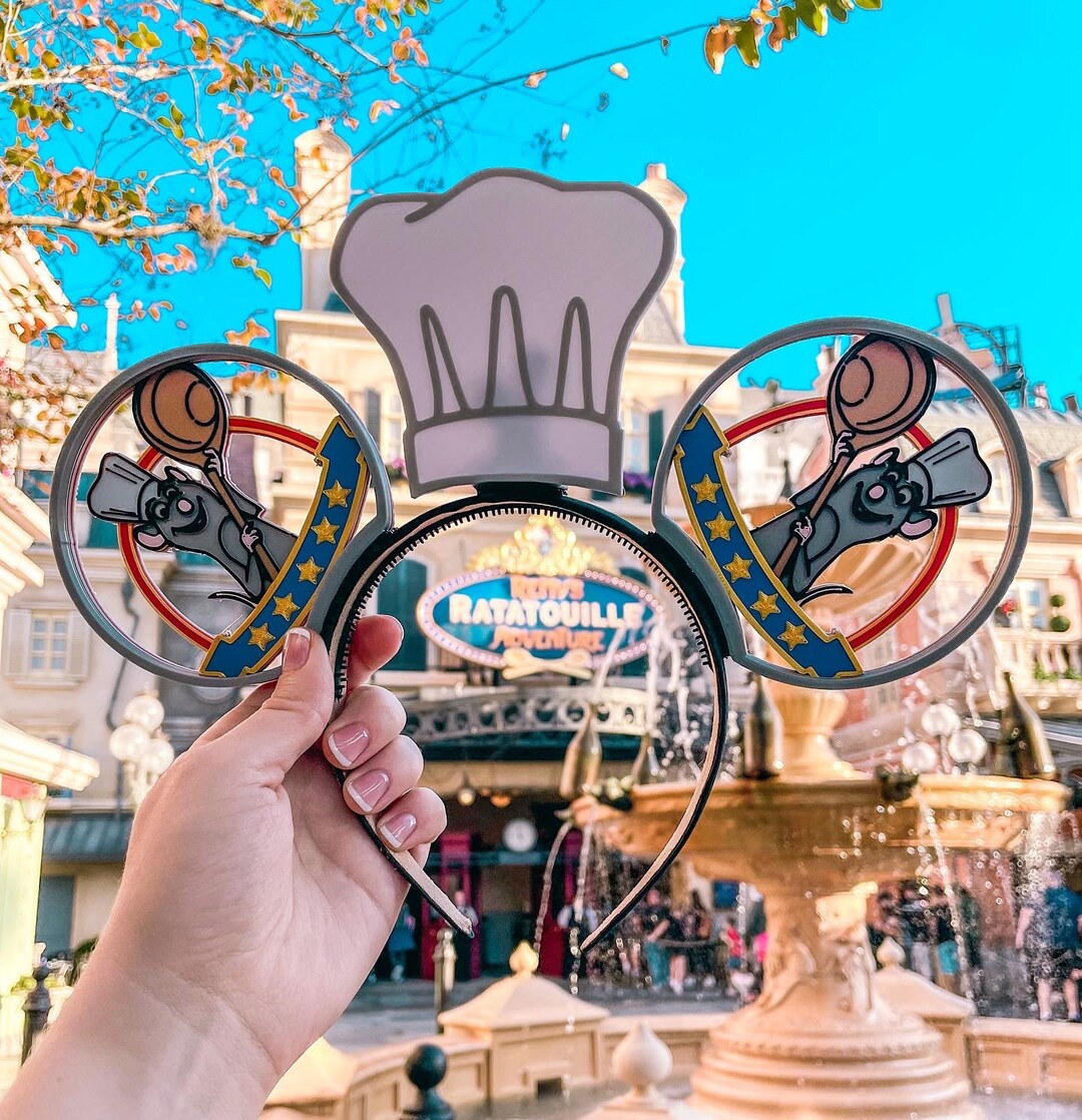 Chef Remy 3D Ears | Ratatouille 3D Ears | Interchangeable Mouse Ears ...