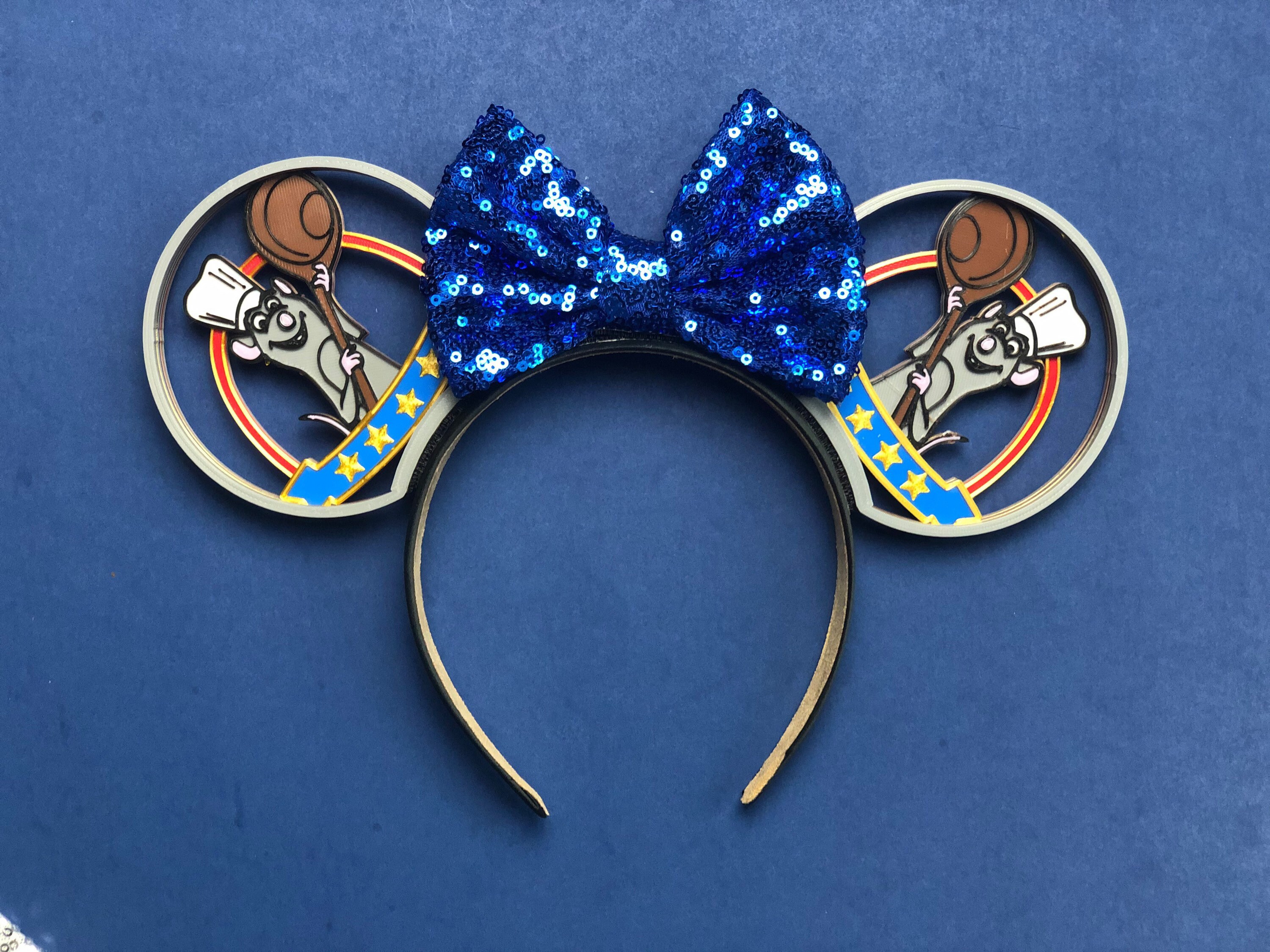 Chef Remy 3D Ears | Ratatouille 3D Ears | Interchangeable Mouse Ears ...