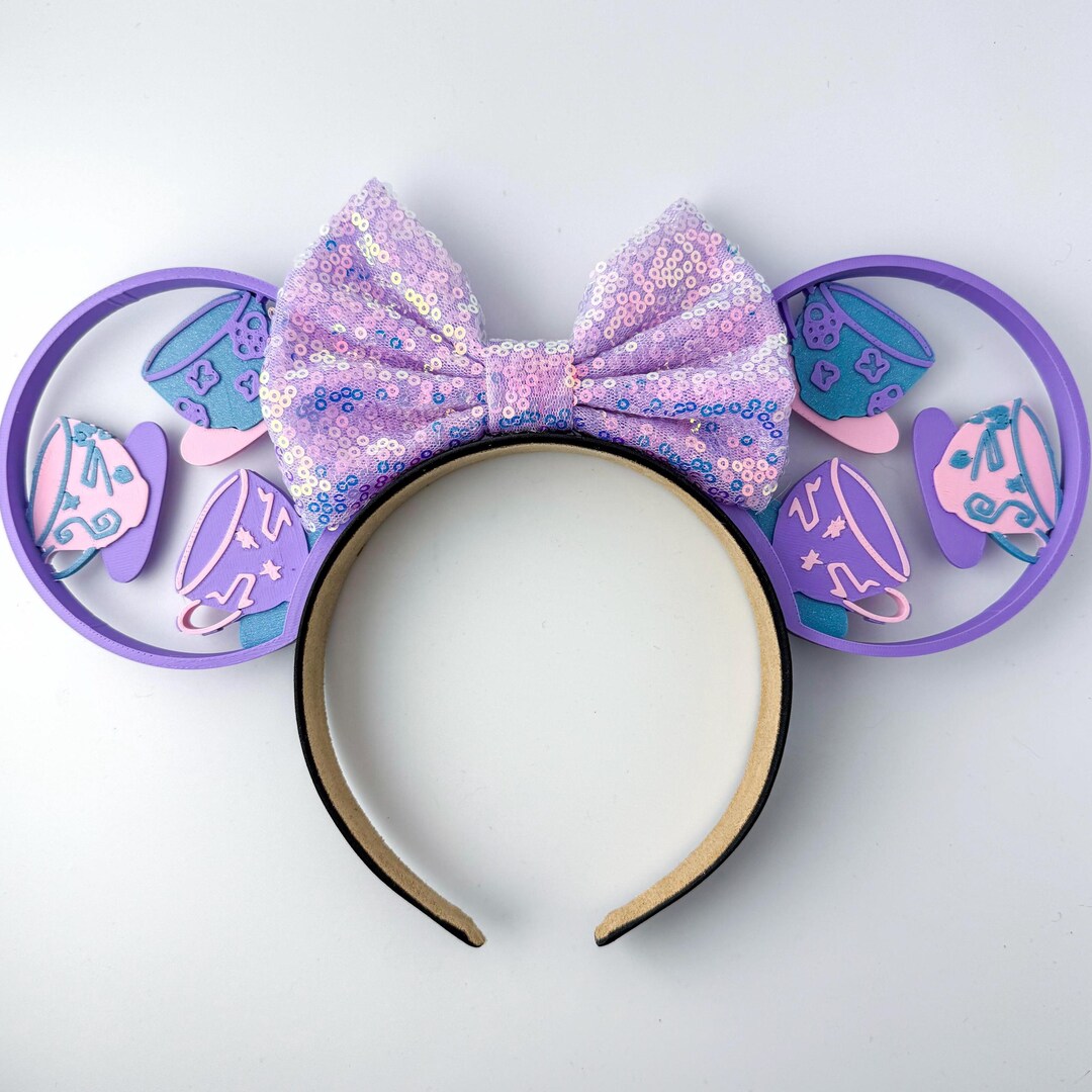 3D Teacups Mouse Ears | Interchangeable Mouse Ears | 3D Printed Mouse ...