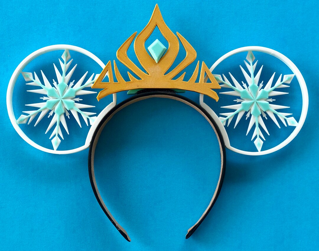 3D Ice Queen Mouse Ears Interchangeable Ears Elsa 3D - Etsy