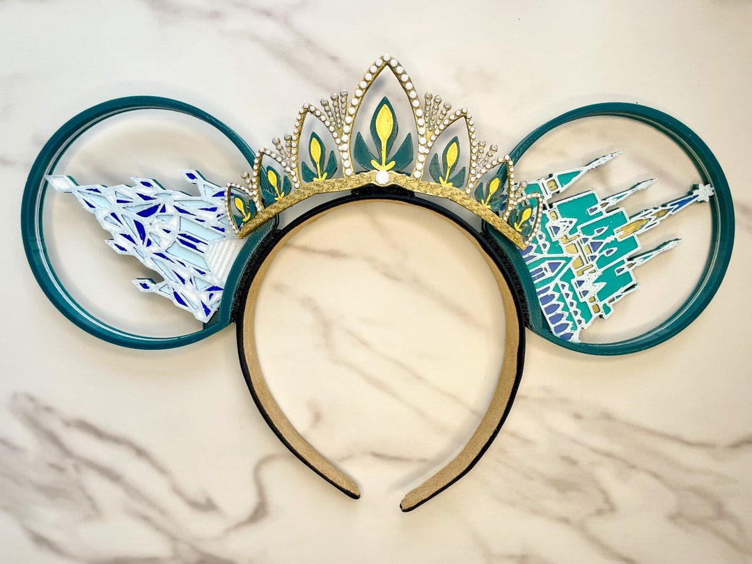 3D Frozen Queen Castles Mouse Ears | Interchangeable Ears | Elsa and ...