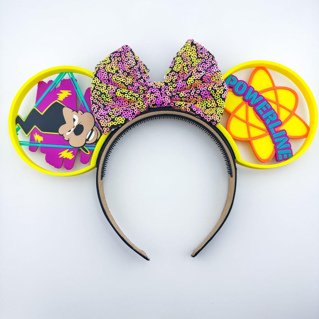 Powerline Anniversary 3D Mouse Ears | Goofy Movie Ears | Power Ears ...