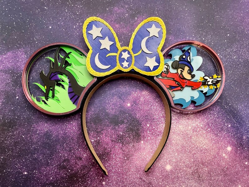 Fantastic Sorcerer Mouse 3D Ears | Fantasmic Ears | Sorcerer Hat Ears ...