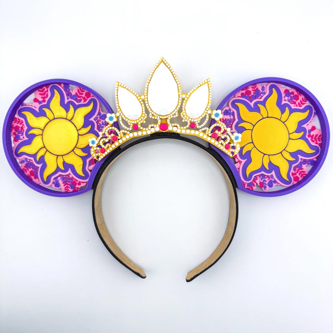 3D Tangled Sun Mural Mouse Ears | Interchangeable Mouse Ears | 3D ...