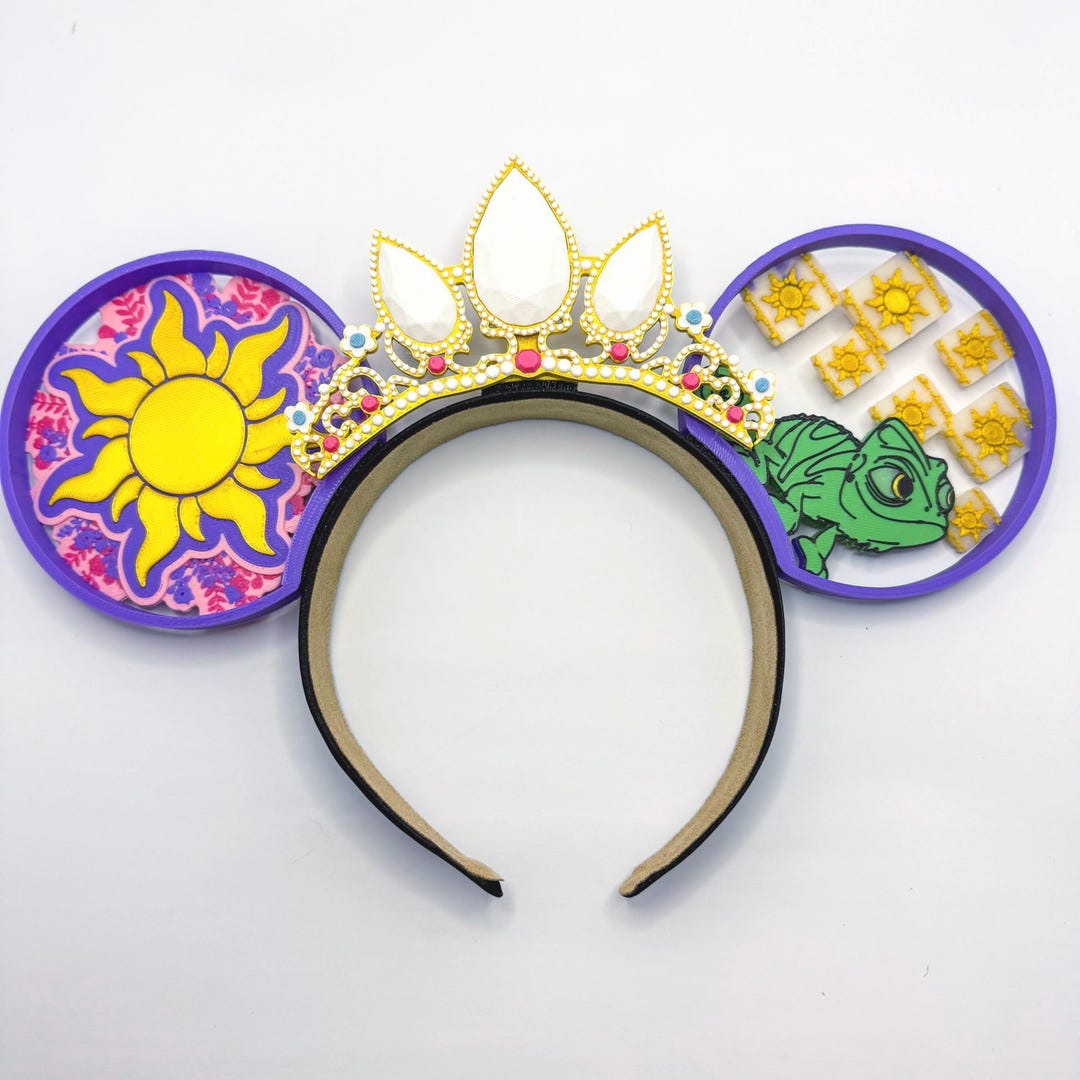 3D Tangled Sun Mural Mouse Ears | Interchangeable Mouse Ears | 3D ...