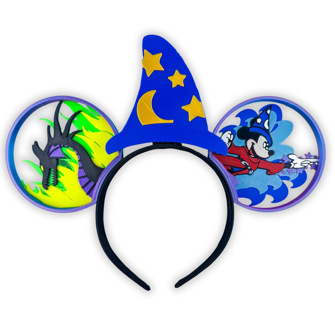 Fantastic Sorcerer Mouse 3D Ears | Fantasmic Ears | Sorcerer Hat Ears ...