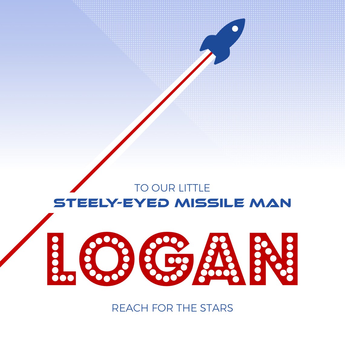 Logan - Printable Personalised Nursery Decor - Steely Eyed Missile Man ...