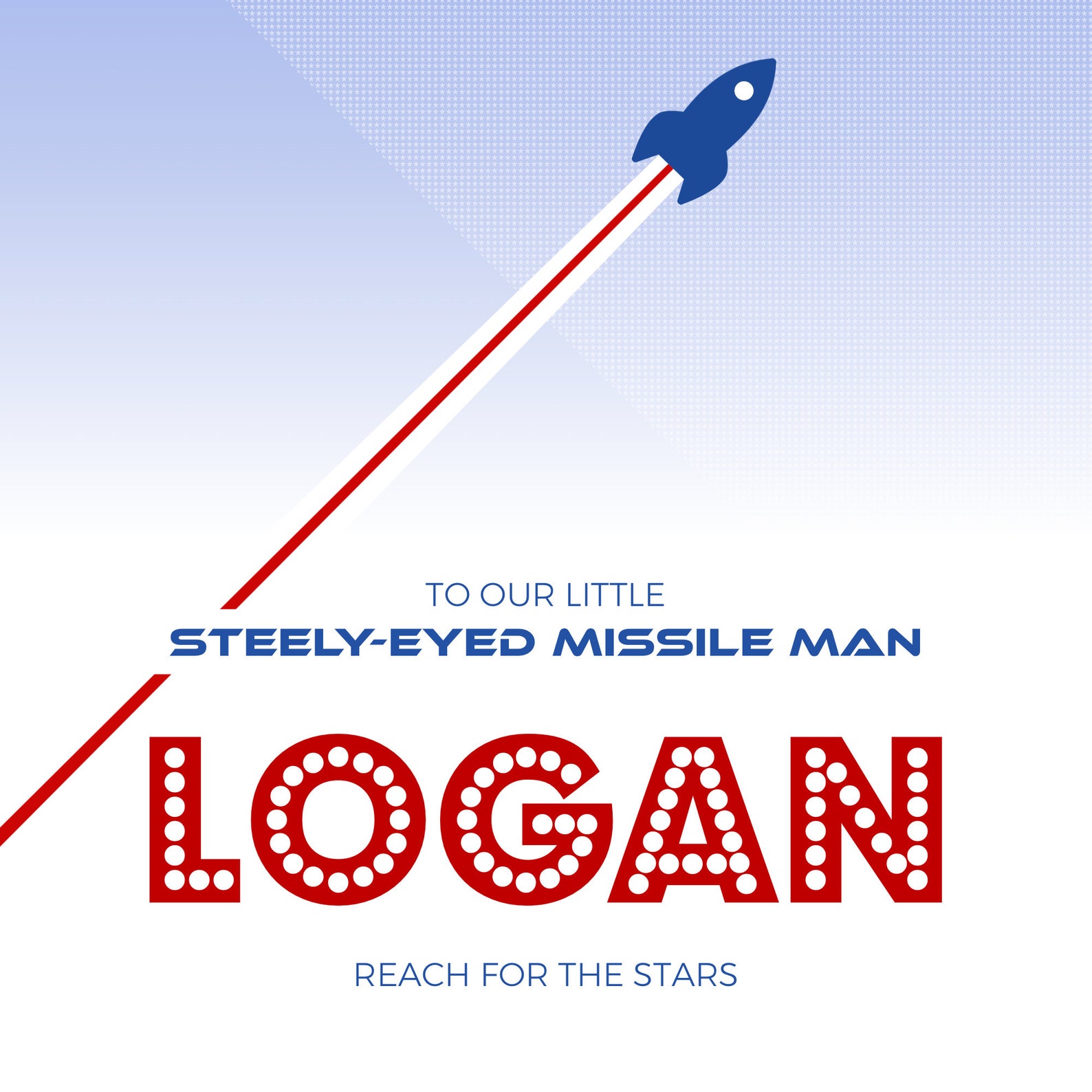 Logan - Printable Personalised Nursery Decor - Steely Eyed Missile Man ...