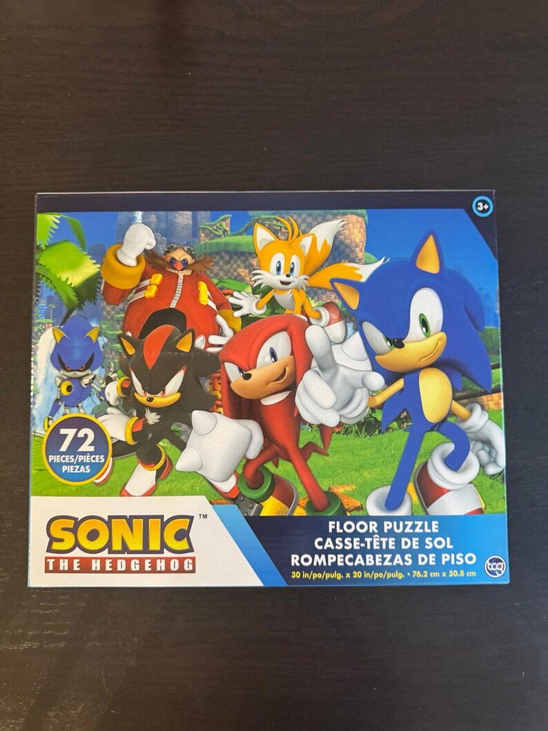Sonic the Hedgehog Floor Puzzle - Etsy