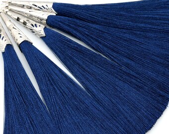 Navy blue tassels | Etsy