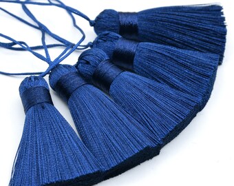 Navy Blue Tassels | Etsy