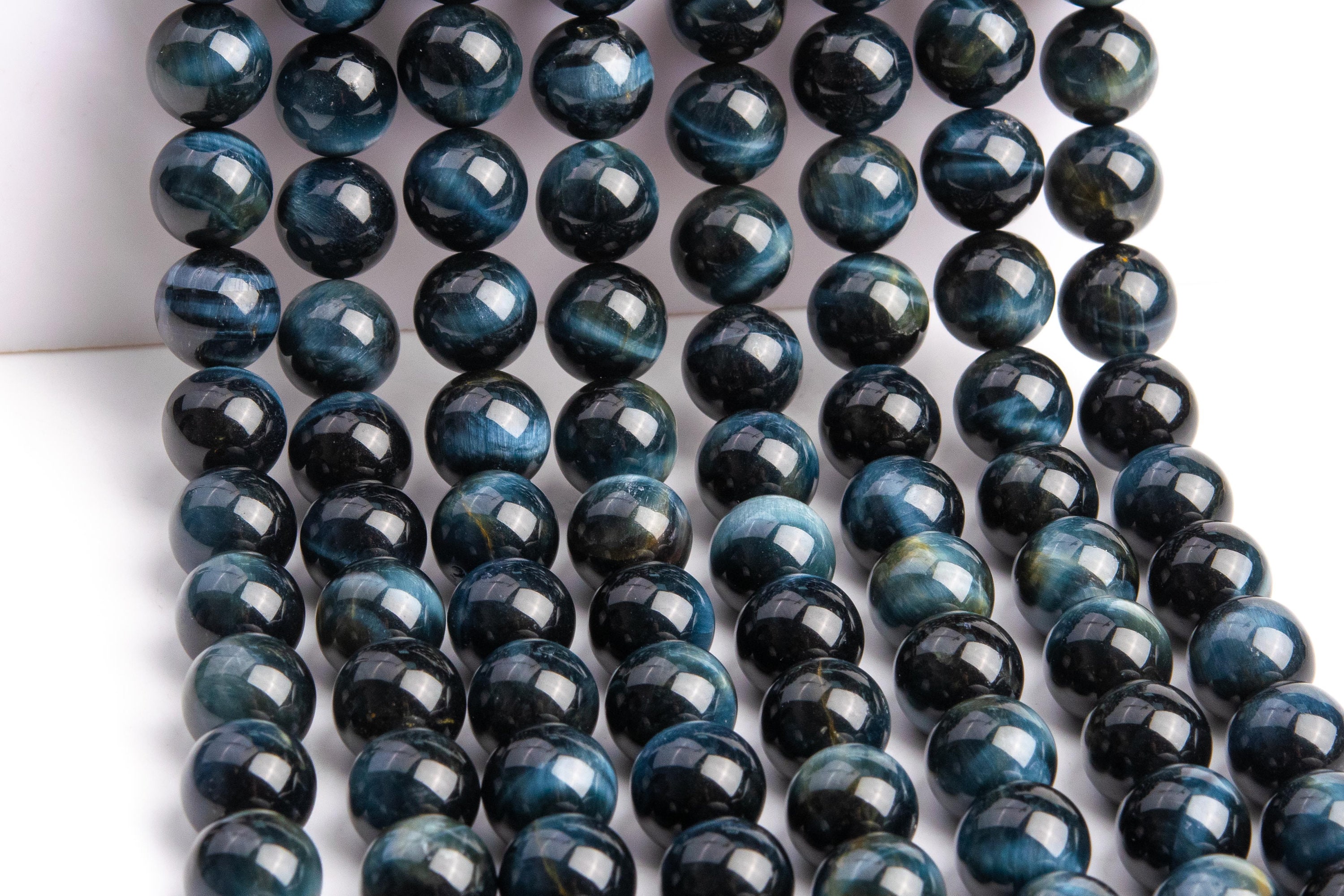 Genuine Natural Tiger Eye Hawk Eye Gemstone Beads 10MM Gray - Etsy