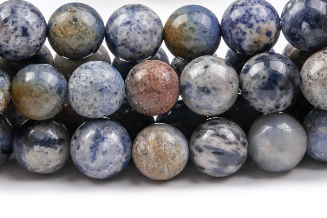 Echte natürliche Dumortierit Edelstein Perlen 9-10 MM Multicolor Runde ...