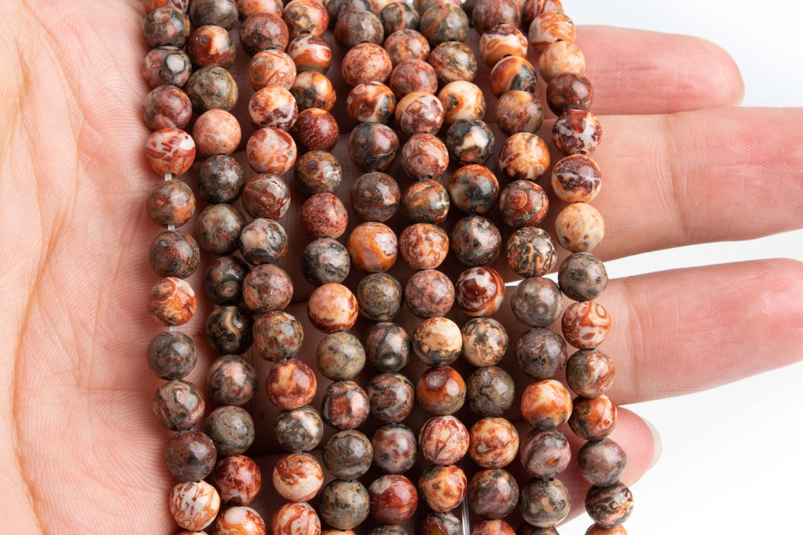 Genuine Natural Leopard Skin Jasper Gemstone Beads 6MM - Etsy
