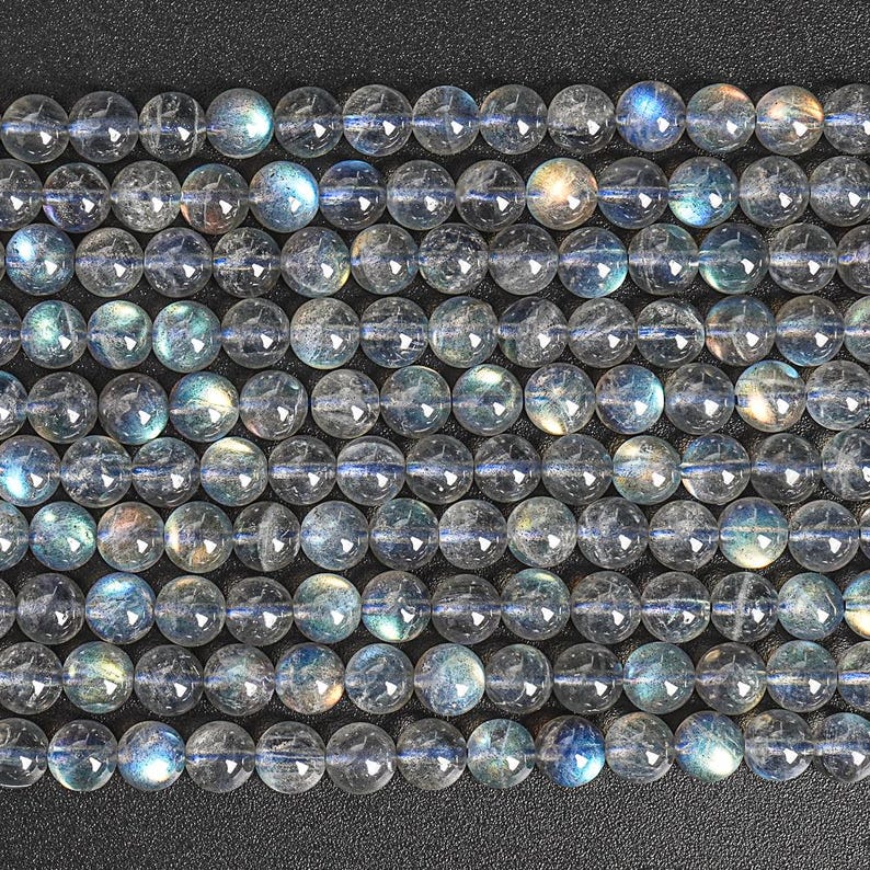 Genuine Natural AAA Madagascar Labradorite Gemstone Beads 6-7MM/7MM/8 ...