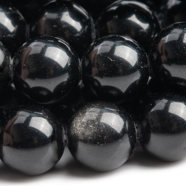 Black Obsidian Beads - Etsy