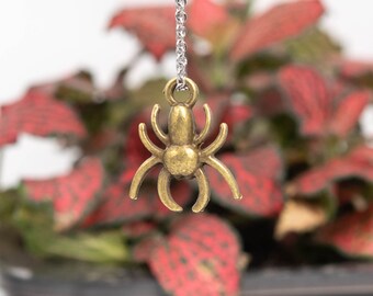 Zinc Alloy Pendant Spider Shaped Alloy Charms Antique Bronze Tone ...