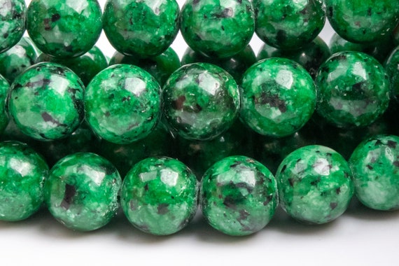 Jade Gemstone Beads 8MM Green Round AAA Quality Loose Beads - Etsy