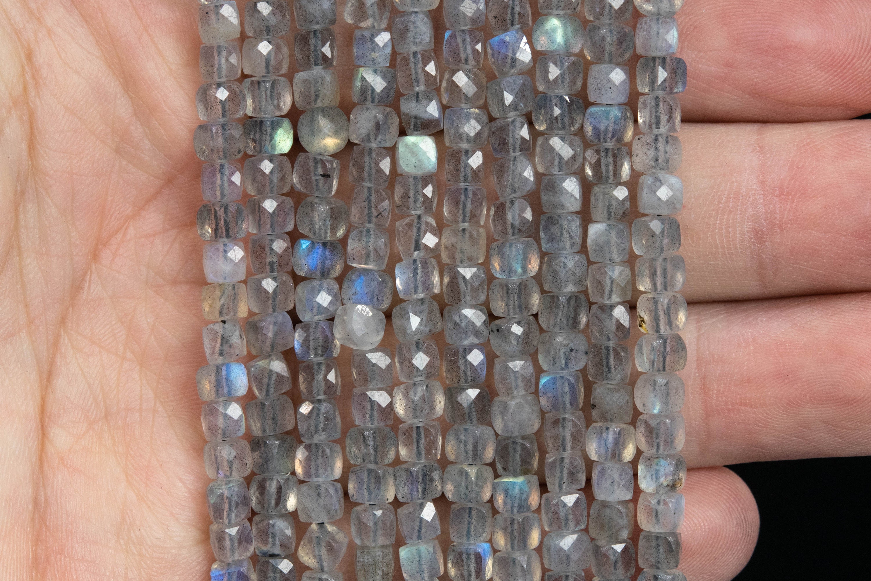 Genuine Natural Transparent Labradorite Gemstone Beads 3-4MM - Etsy