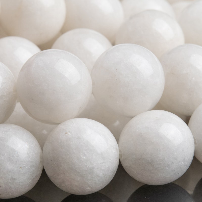 Matte White Beads - Etsy