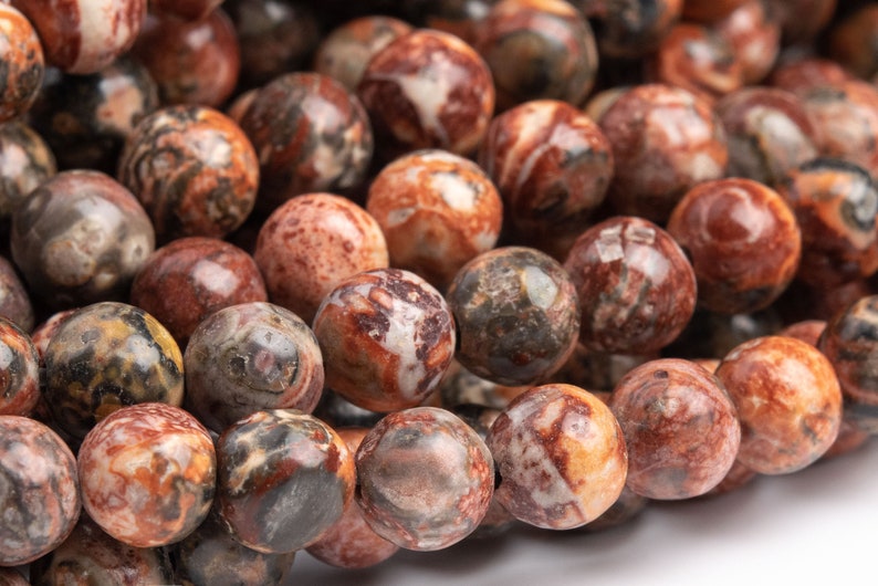 Genuine Natural Leopard Skin Jasper Gemstone Beads 6MM - Etsy