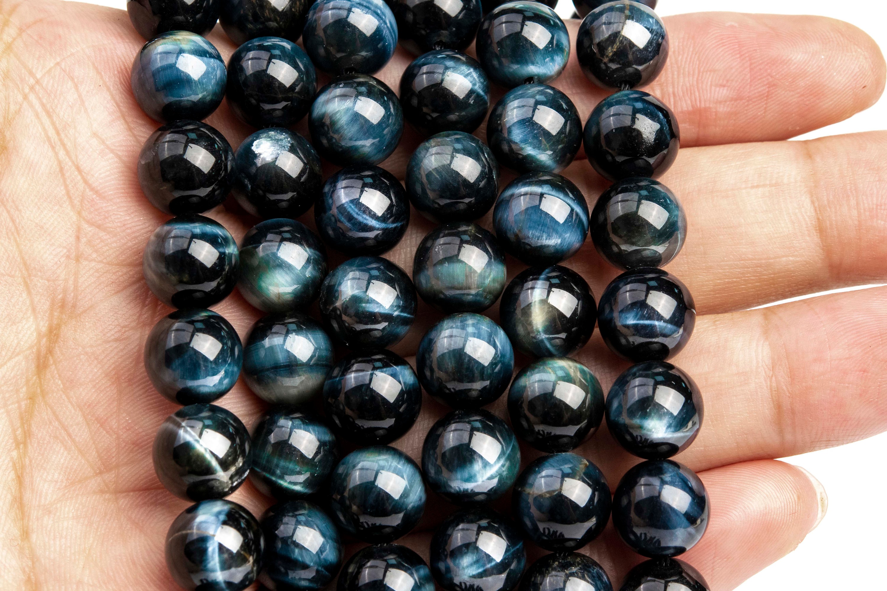 Genuine Natural Tiger Eye Hawk Eye Gemstone Beads 10MM Gray - Etsy