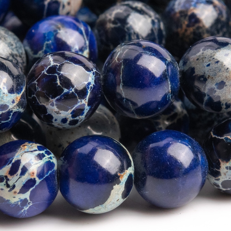 Blue Jasper Beads - Etsy
