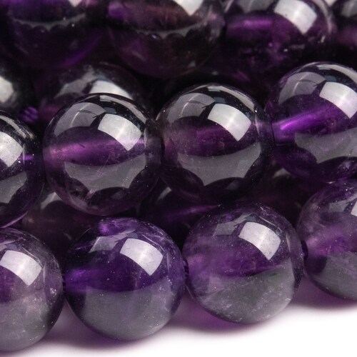 Natural Deep Purple Amethyst 4mm 5mm 6mm 8mm 10mm Round Beads - Etsy