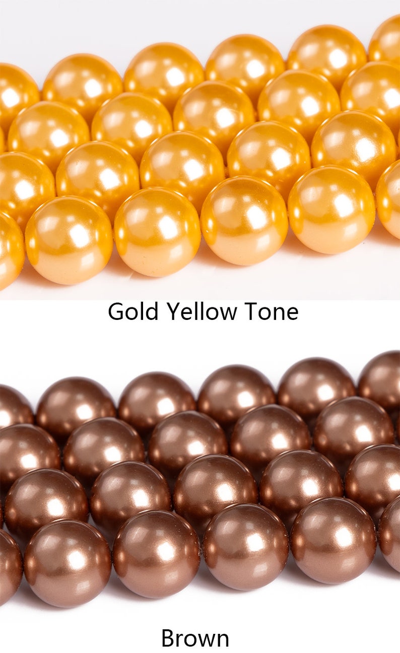 Shell Pearl Gemstone Beads 4MM 6MM 8MM 10MM Multicolor Color Round AAA ...
